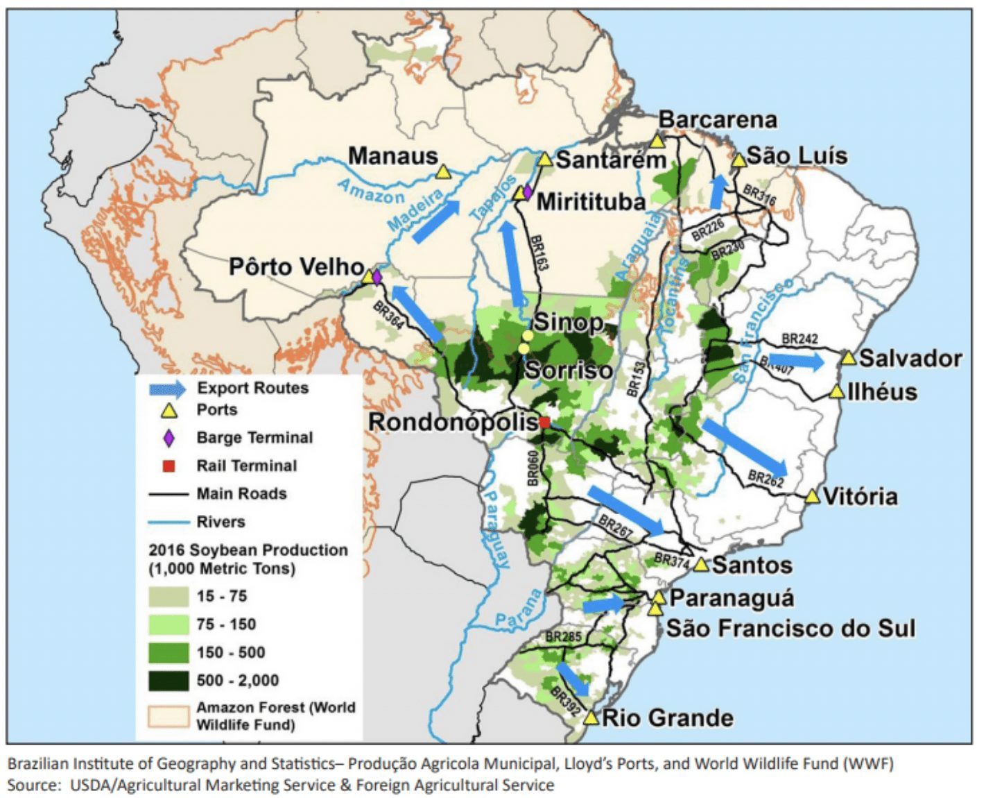 Brazil Southern Ports Improving to Meet Northern Arc Challenge - U.S. Soy