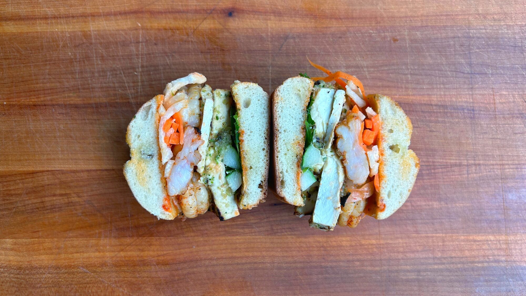 Tofu and Shrimp Báhn Mi - U.S. Soy